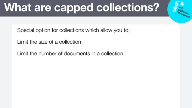 Geo And Capped Collections With Mongodb Ppt