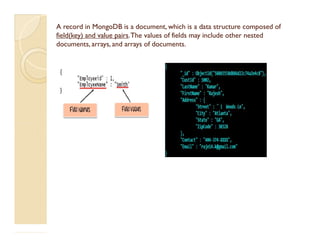MongoDB NoSQL database a deep dive -MyWhitePaper | PDF