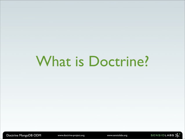 Doctrine MongoDB Object Document Mapper | PPT Doctrine MongoDB Object Document Mapper | PPT