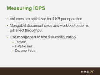 MongoDB and Amazon Web Services: Storage Options for MongoDB Deployments | PPTX | Cloud ...