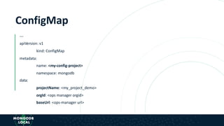 MongoDB OpsManager and Kubernetes | PPT