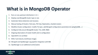 MongoDB OpsManager and Kubernetes | PPT