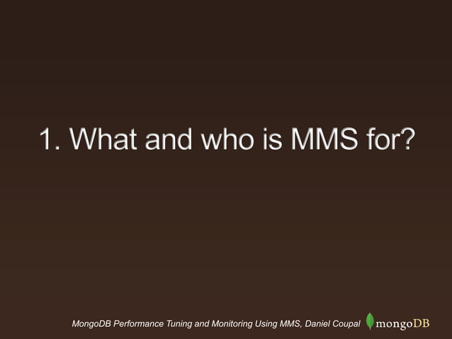 Mongodb Performance Tuning And Monitoring Ppt