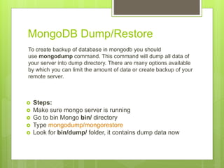 MongoDB - A next-generation database that lets you create applications never before possible ...