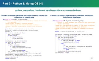 MongoDB Project: Relational databases to Document-Oriented databases | PDF