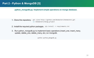 MongoDB Project: Relational databases to Document-Oriented databases | PDF