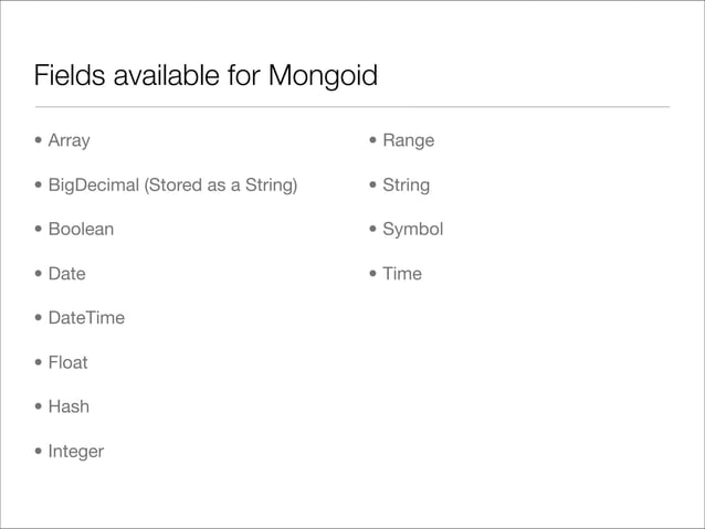 MongoDB and Ruby on Rails | PDF | Databases | Computer Software and Applications
