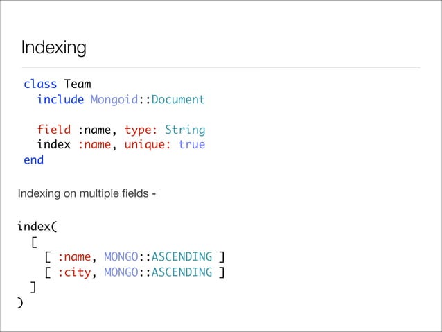 MongoDB and Ruby on Rails
