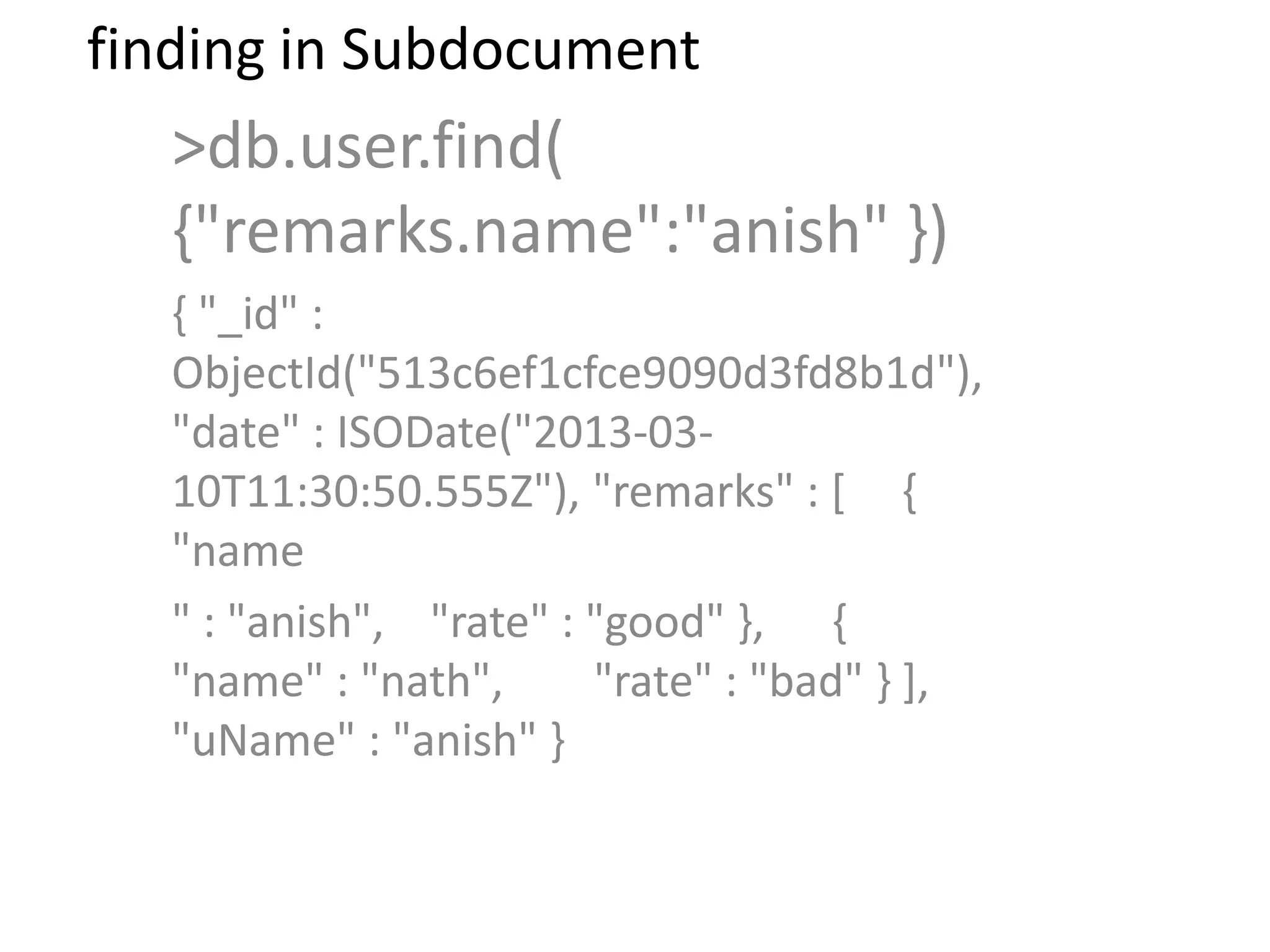Mongo db readingdocumentusecases | PPT