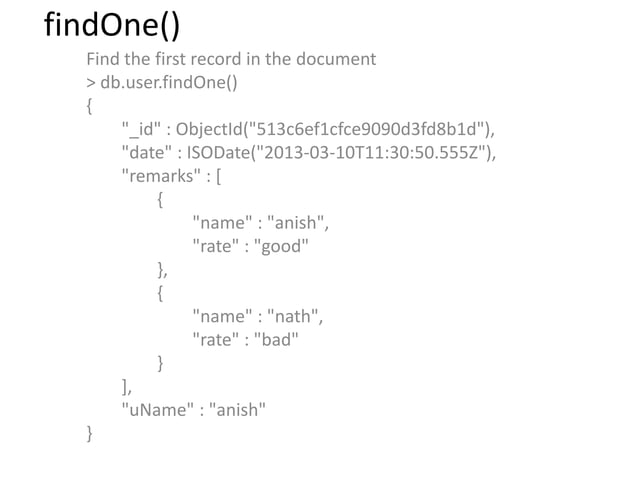 Mongo db readingdocumentusecases | PPT