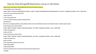 Mongodb replication | PDF | Databases | Computer Software and Applications
