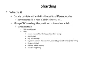 Mongo db roma replication and sharding | PPT