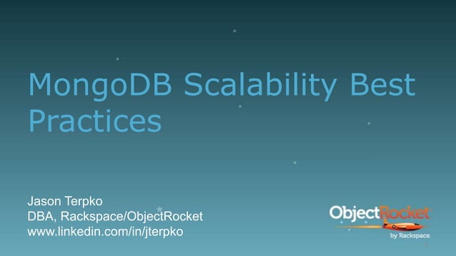 MongoDB Scalability Best Practices | PPT