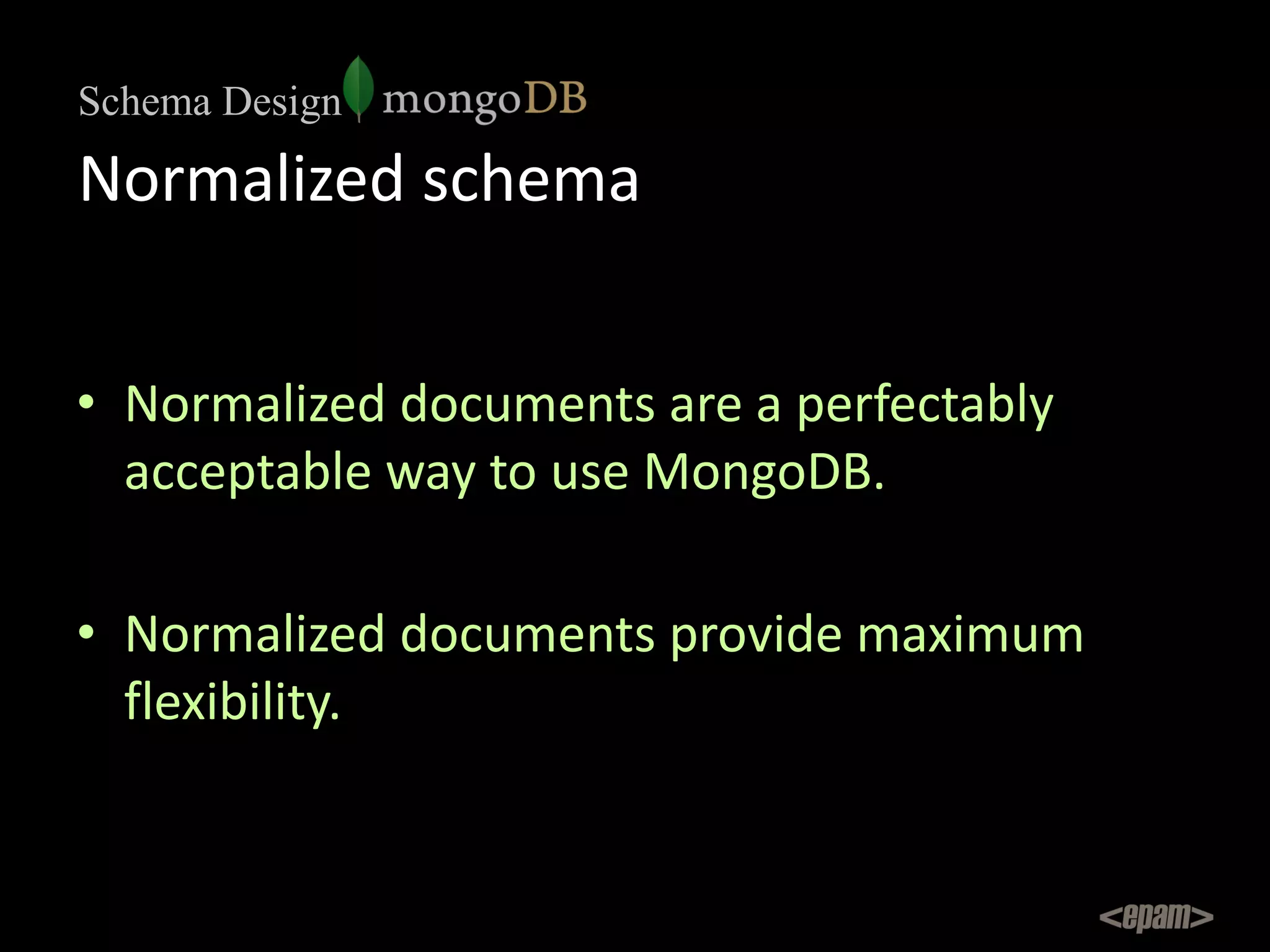 Meetup#2: MongoDB Schema Design | PPT