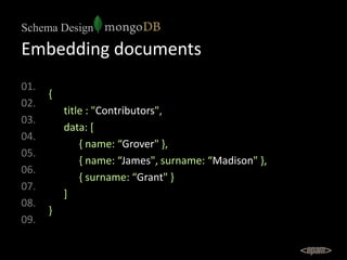 Meetup#2: MongoDB Schema Design | PPT