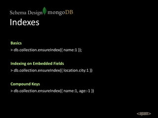 Meetup#2: MongoDB Schema Design | PPT