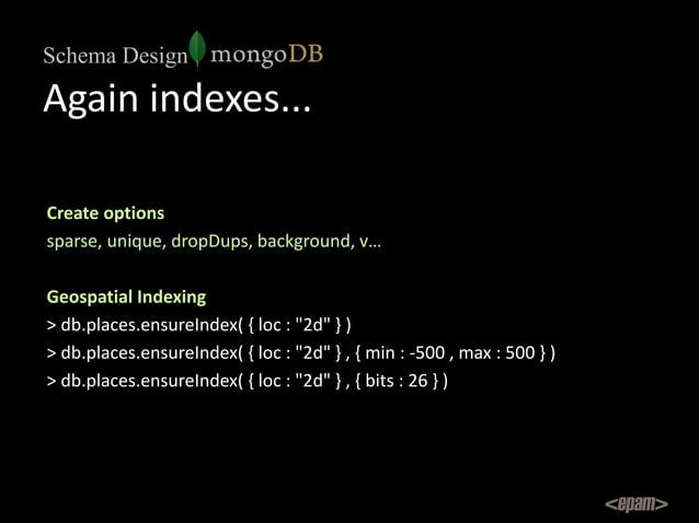Meetup#2: MongoDB Schema Design | PPT
