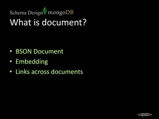 Meetup#2: MongoDB Schema Design | PPT