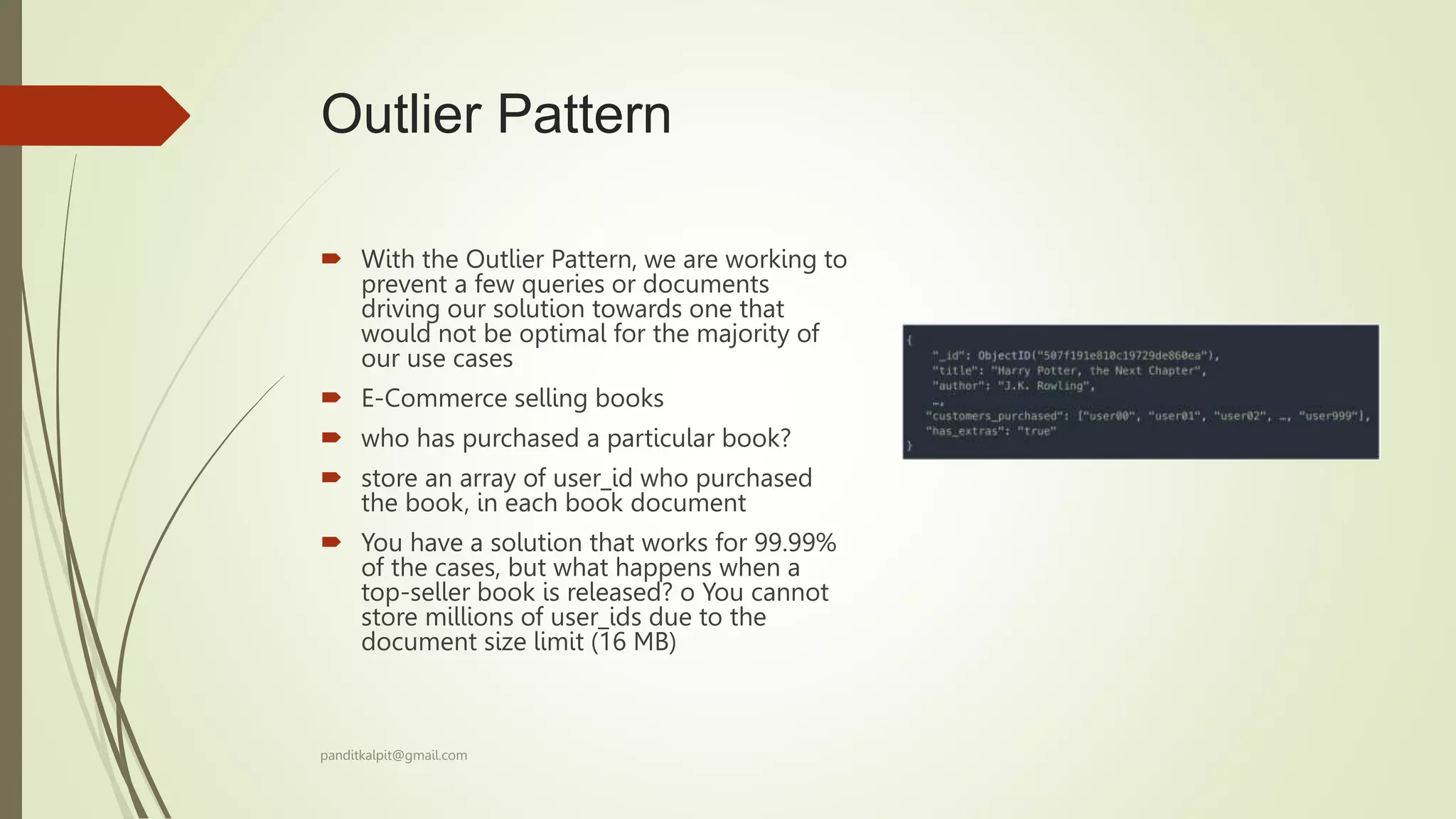 MongoDb Schema Pattern - Kalpit Pandit.pptx