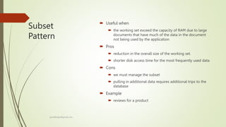 MongoDb Schema Pattern - Kalpit Pandit.pptx