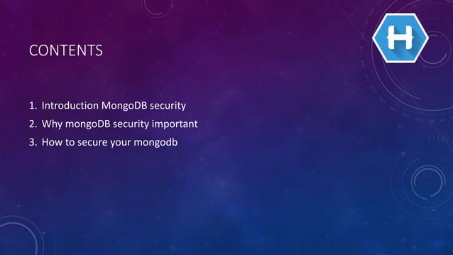 MongoDB Security Introduction - Presentation | PPT MongoDB Security Introduction - Presentation | PPT