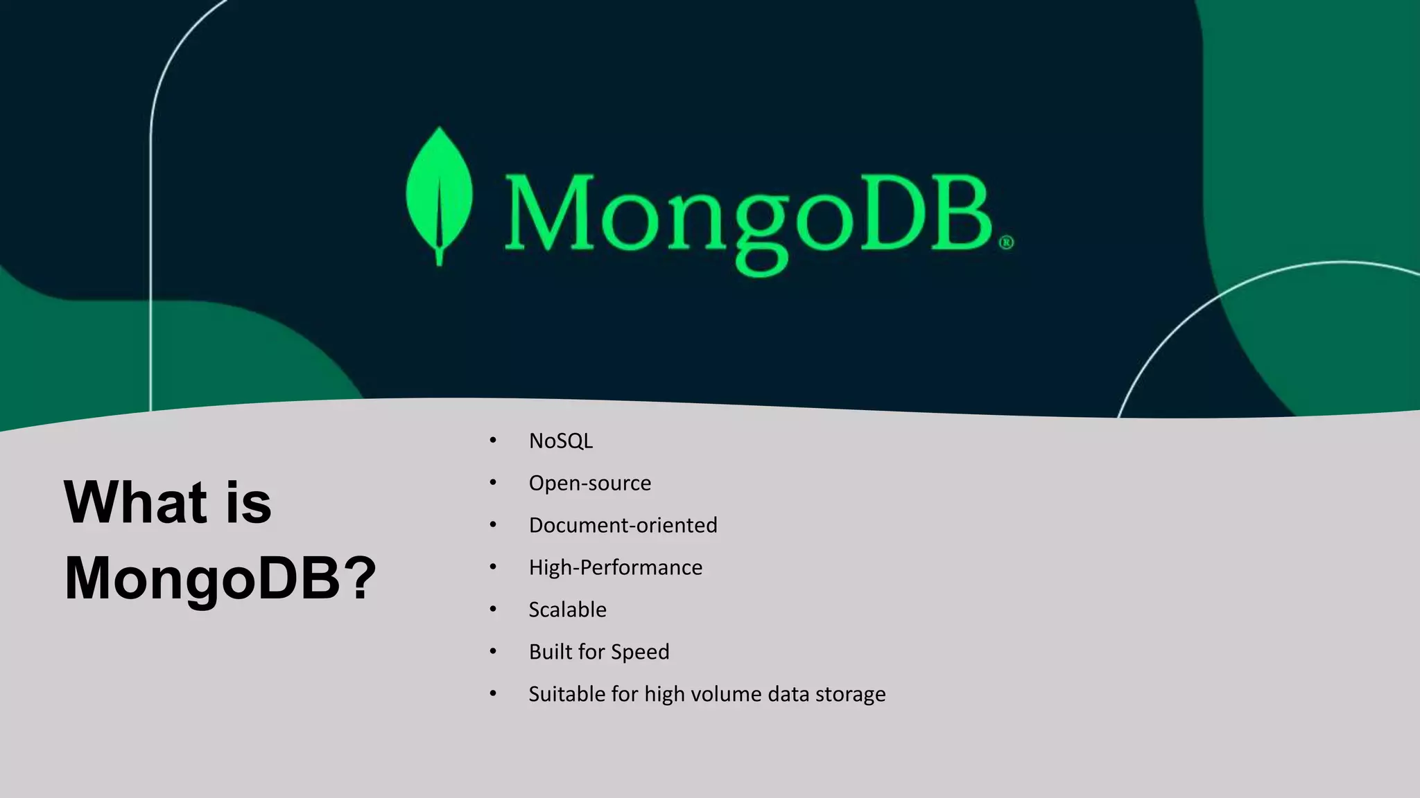 MongoDB seminar | PPSX