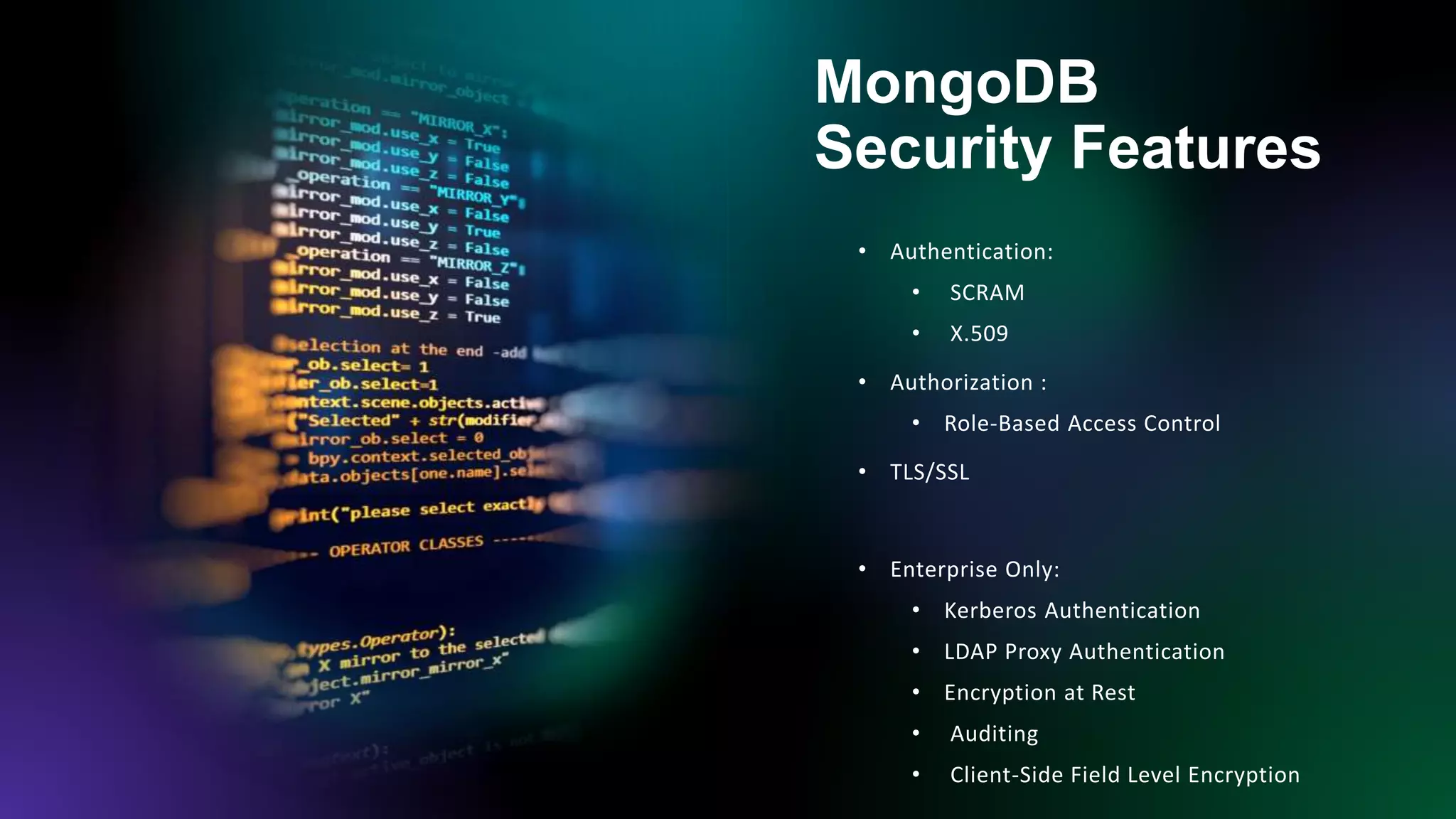 MongoDB seminar | PPSX