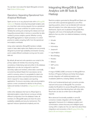 Apache Spark and MongoDB - Turning Analytics into Real-Time Action | PDF