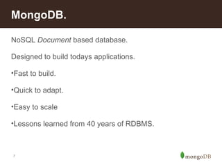 MongoDB Tick Data Presentation | PPT