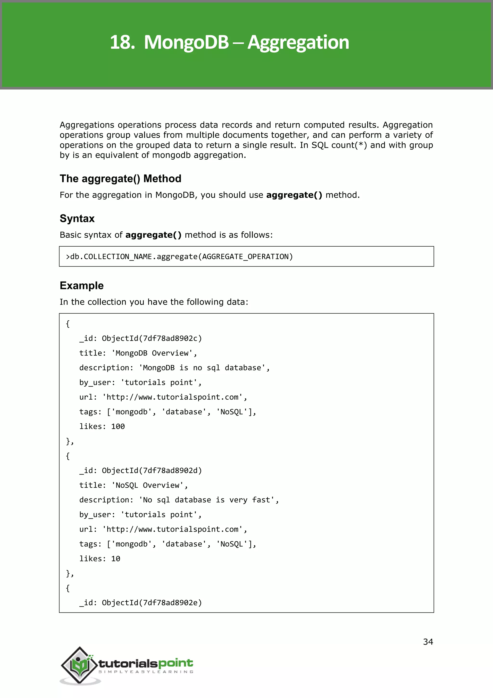 Mongodb tutorial | PDF