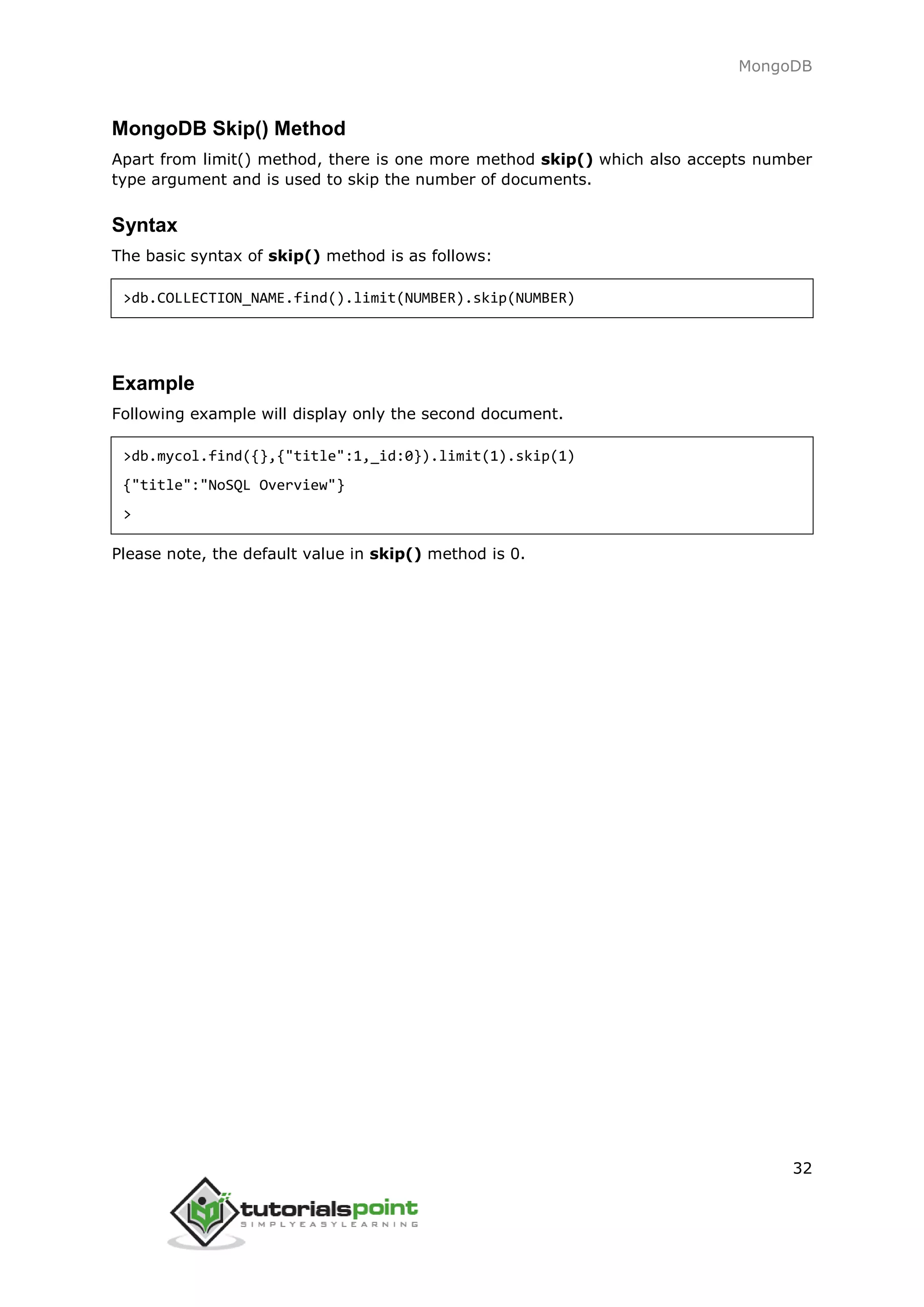Mongodb tutorial | PDF