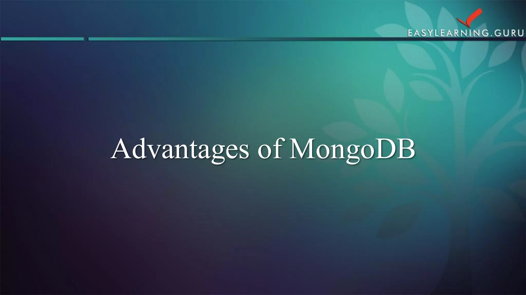 Mongodb Tutorial At Easylearning Guru Ppt Free Download