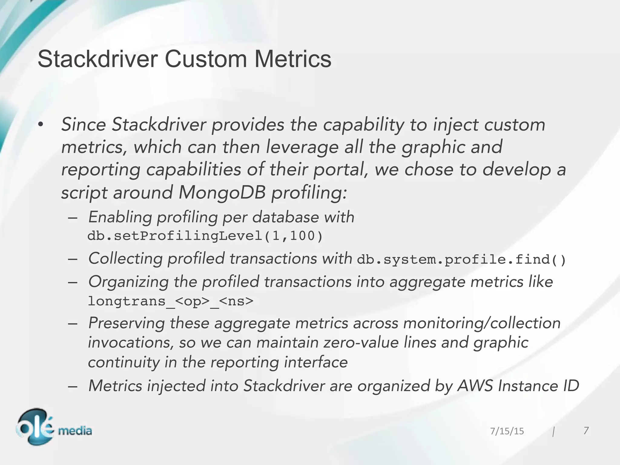 Using Stackdriver with MongoDB | PDF | Cloud Computing | Internet