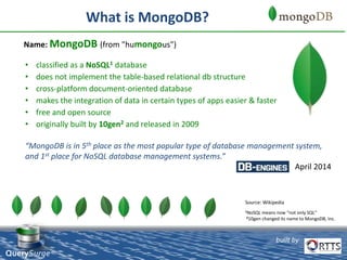Big Data Testing: Ensuring MongoDB Data Quality | PPT