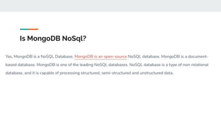 Mongodb with Spring Boot.pptx | Databases | Computer Software and Applications