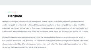 Mongodb with Spring Boot.pptx | Databases | Computer Software and Applications