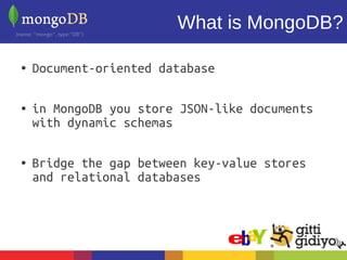 Mongodb workshop | PPT