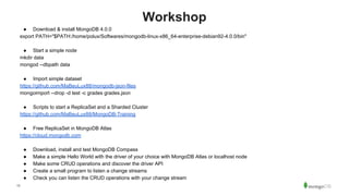 MongoDB Workshop Sophia Conf 2018 | PPT