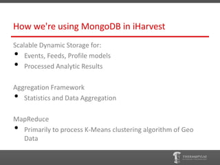 MongoDB for Spatio-Behavioral Data Analysis and Visualization | PPT