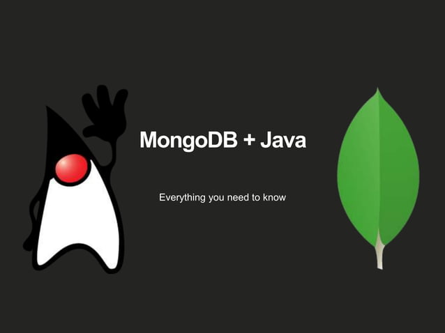 MongoDB + Java - Everything you need to know | PPTX | Databases | Computer Software and Applications