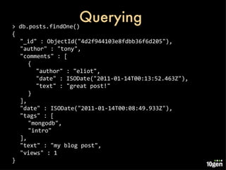 Introduction to MongoDB | PPT