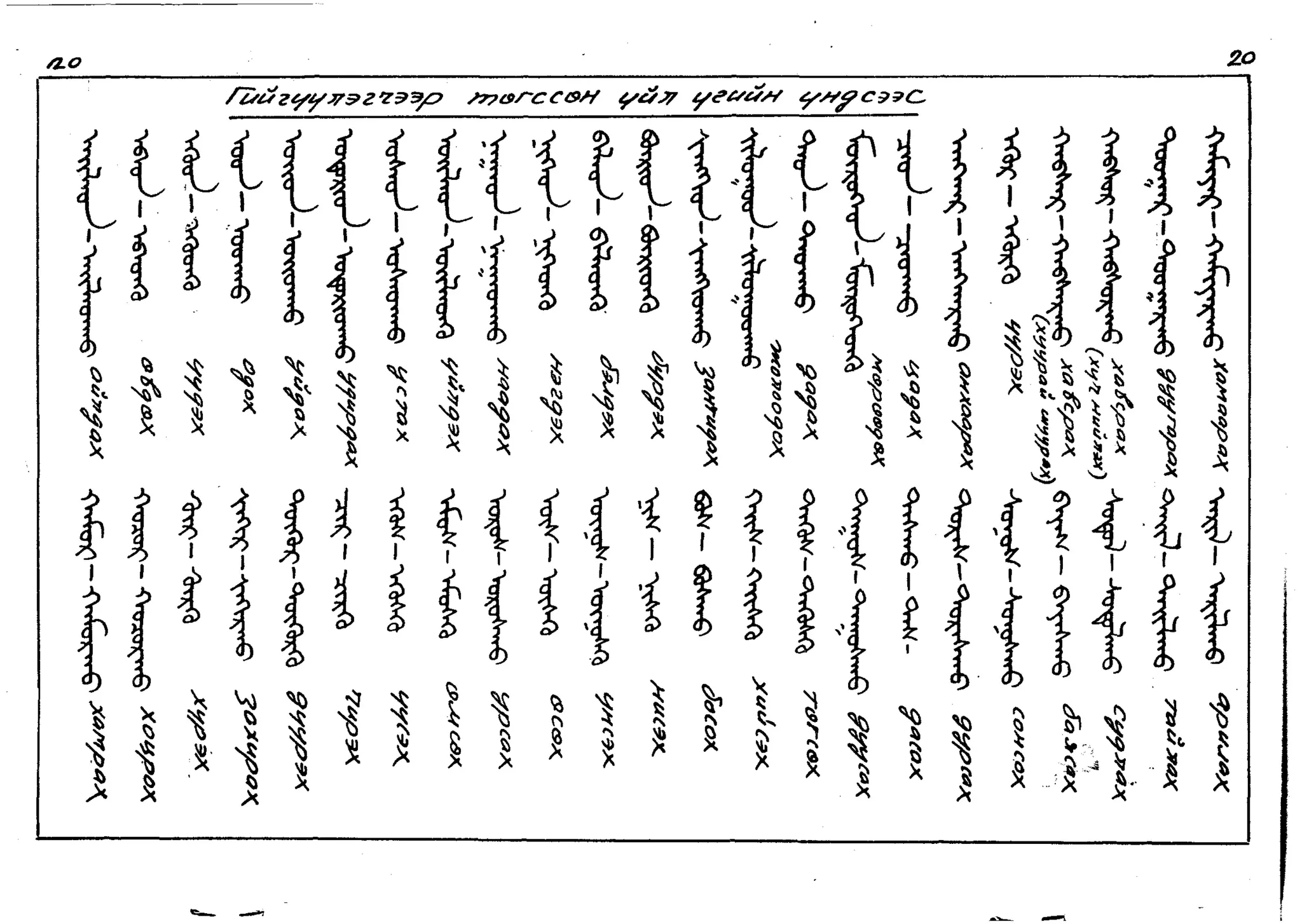 Mongol bichig sh | PDF