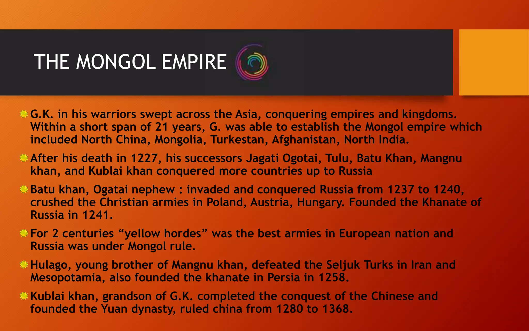 MONGOLS CONQUEST | PPT