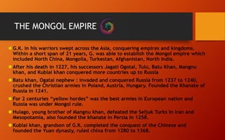 MONGOLS CONQUEST | PPT