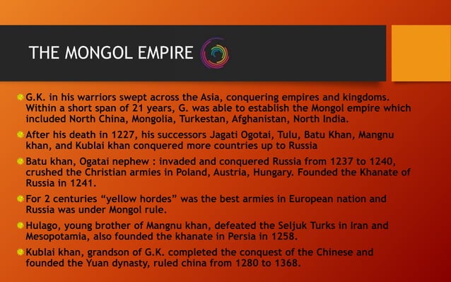 MONGOLS CONQUEST | PPT