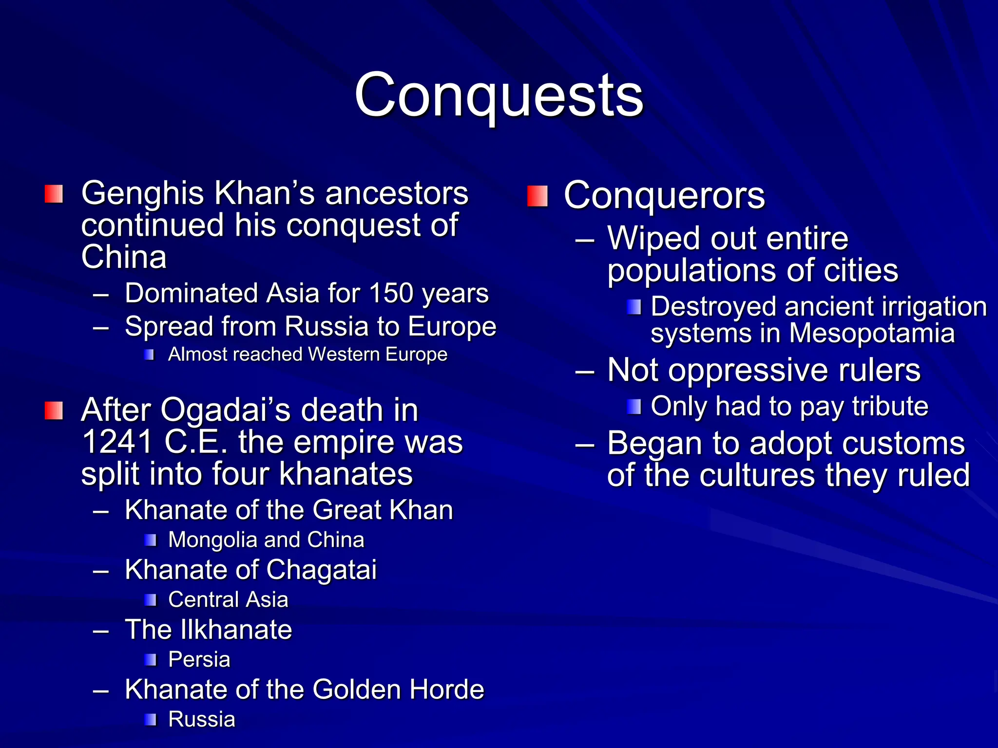 Mongol Empire Chingis khaan Amazing leadership.ppt