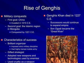 Mongol Empire Chingis khaan Amazing leadership.ppt