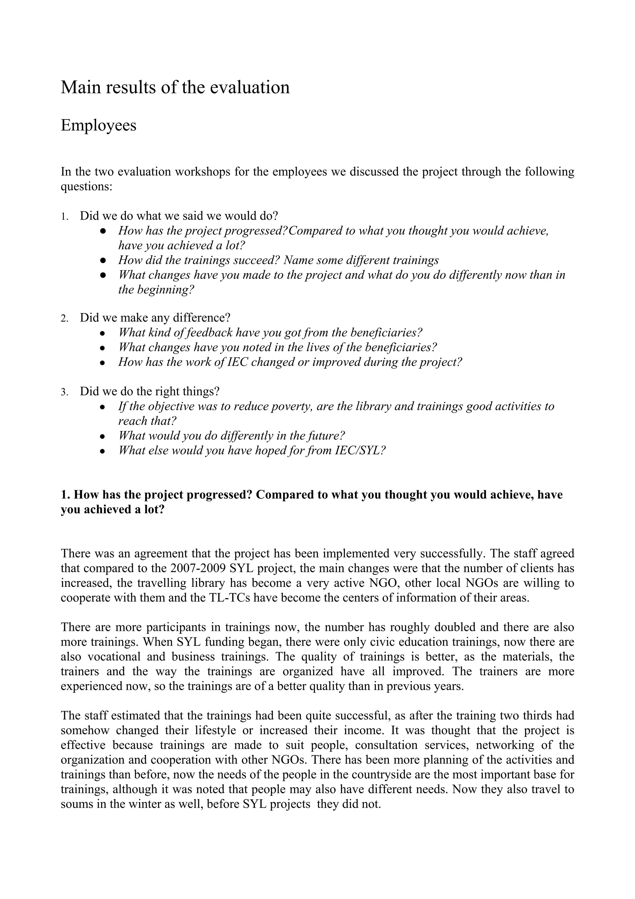 Mongolia evaluation final | PDF