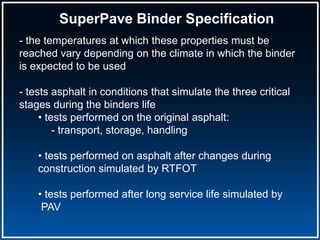 Asphalt Binders Used in Mongolia in the view of Superpave Specification,july 27, 2012 | PPTX