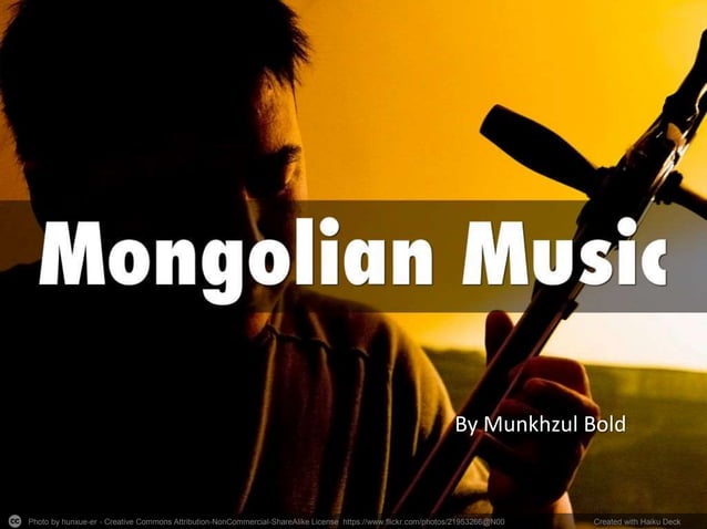 Mongolian music | PPTX